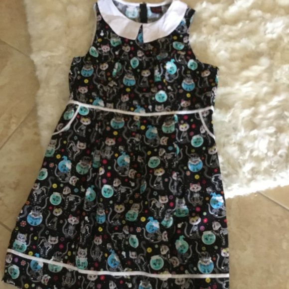 Retrolicious | Dresses | Unique Vintage Retrolicious Folter Cat Print ...